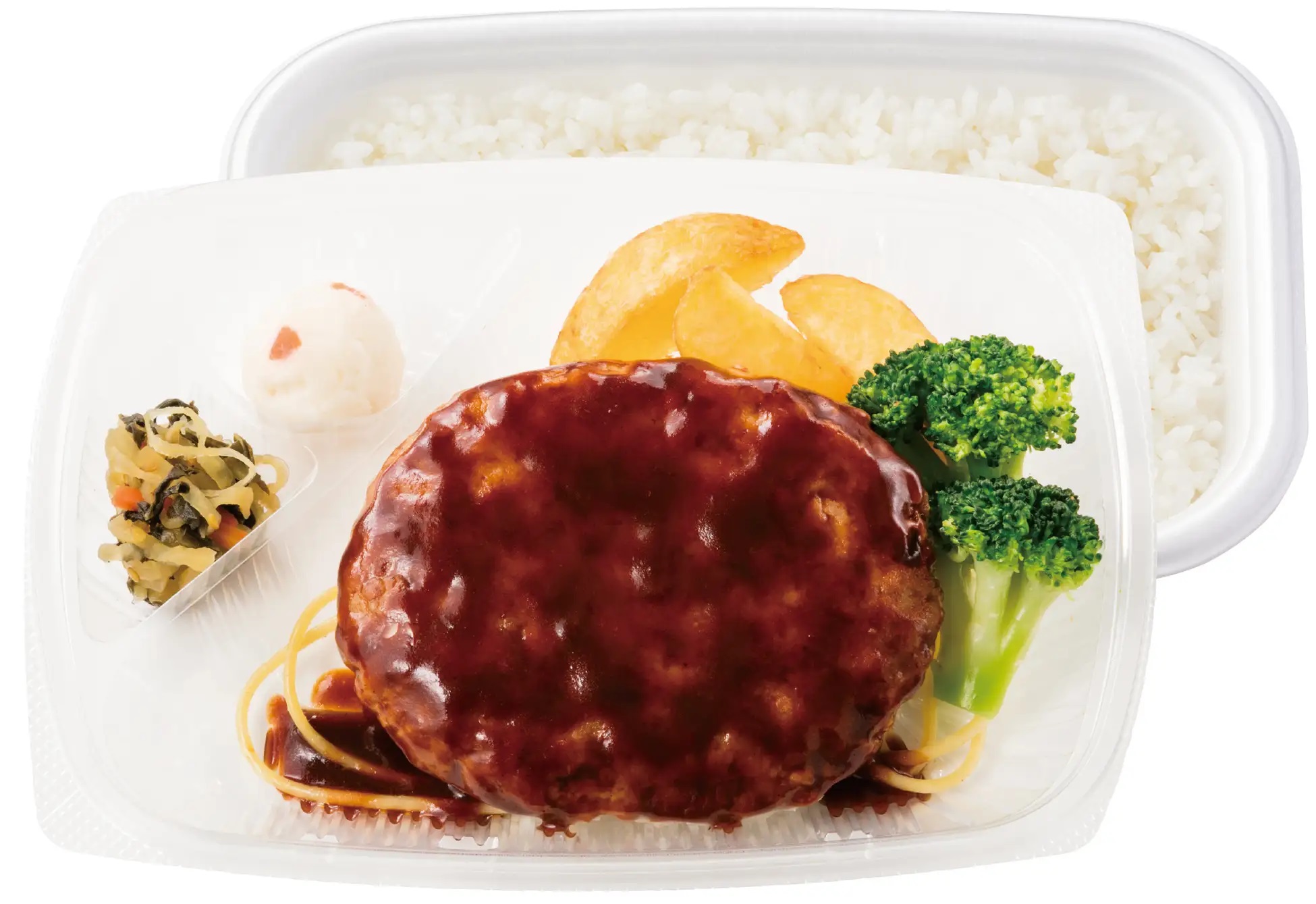 ほっともっと「ハンバーグ弁当リニューアル」6月1日実施、肉感をアップし、肉の旨味や食べ応えにこだわって改良、ソースは「デミグラスソース」「和風 ...