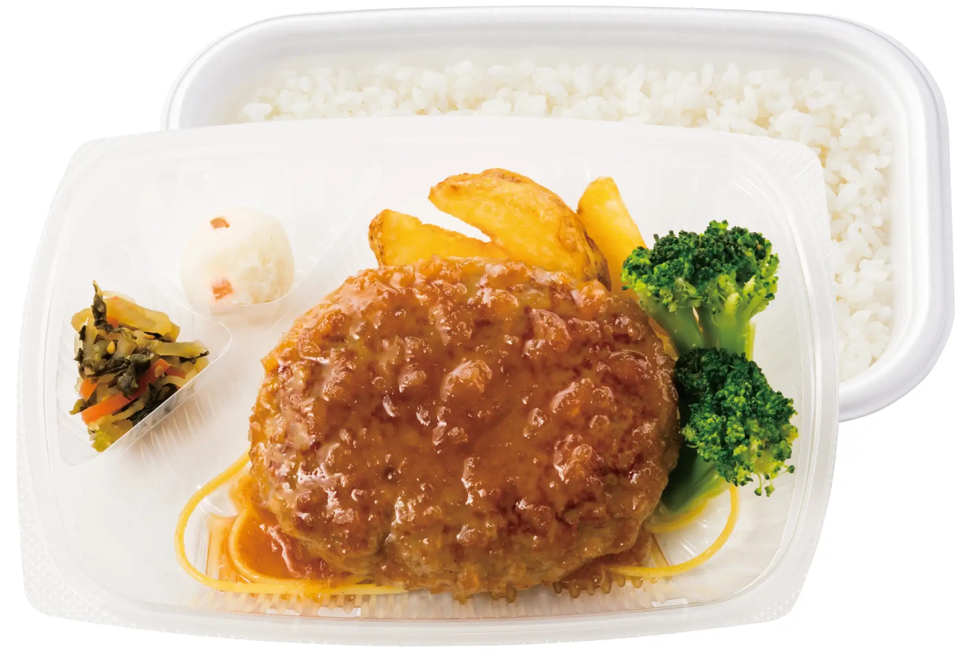 ほっともっと「ハンバーグ弁当リニューアル」6月1日実施、肉感をアップし、肉の旨味や食べ応えにこだわって改良、ソースは「デミグラスソース」「和風 ...